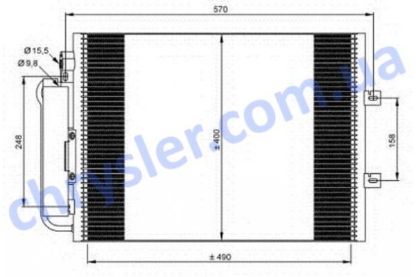 Купити KTT110248 Радіатор кондиціонера DODGE CHARGER - Chrysler