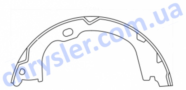 11109860 Колодки паркувального гальма DODGE DURANGO - Chrysler