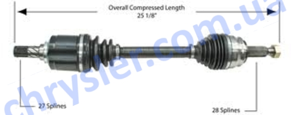 Купити 663511 Піввісь передня DODGE CALIBER - Chrysler